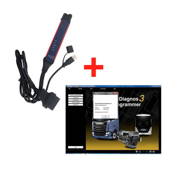 V2.38 Scania VCI-3 VCI3 Scanner Wifi Diagnostic Tool For Scania Truck ...